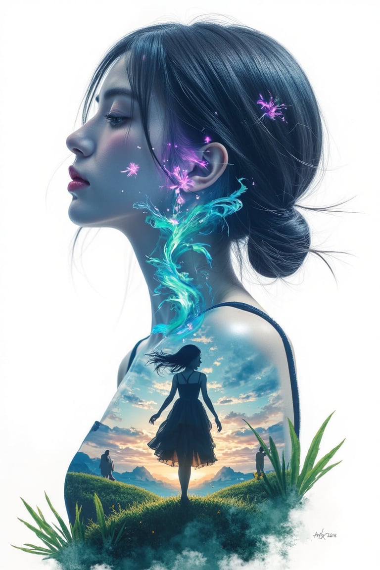 A mystical realm unfolds: a si | image created by Medlinyelle | Tensor.Art