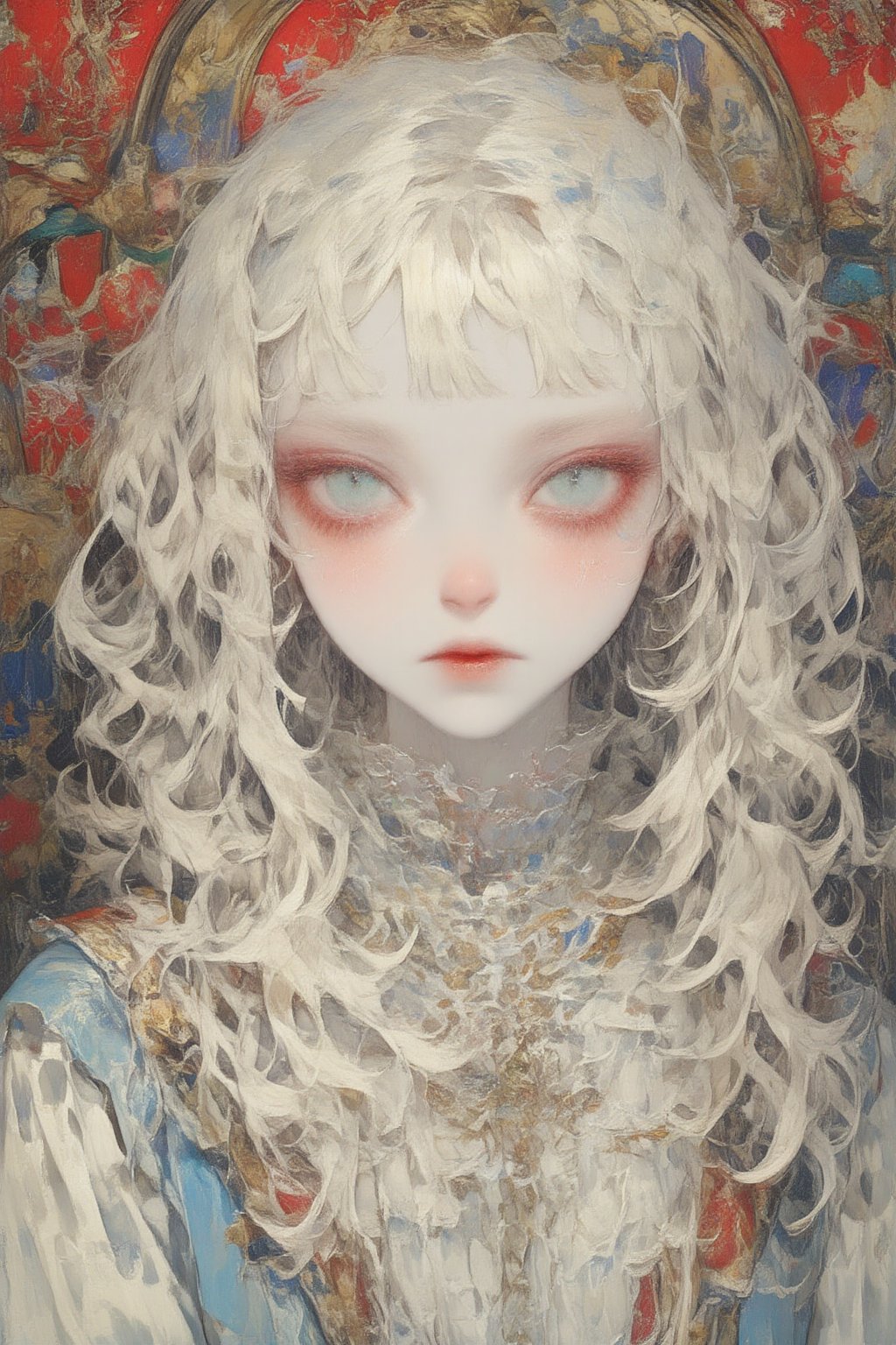 A albino girl of Scandinavian | image created by Medlinyelle | Tensor.Art