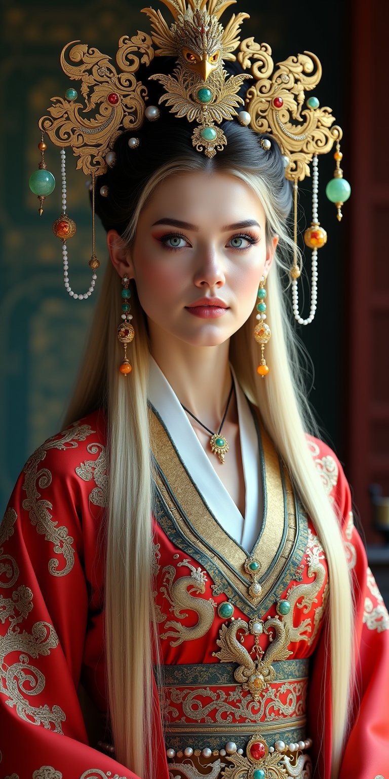 A stunning Ukrainian woman wea | image created by Medlinyelle | Tensor.Art
