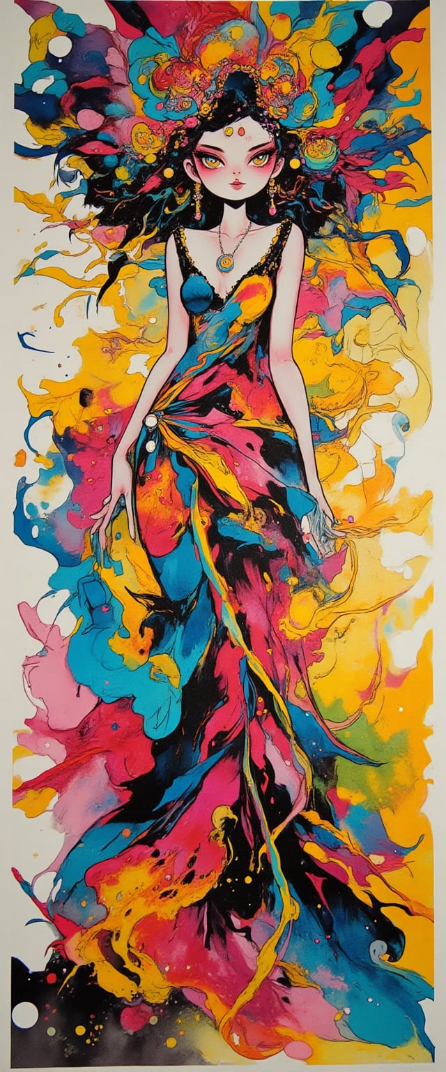 A vibrant illustration of a gi | image created by Medlinyelle | Tensor.Art