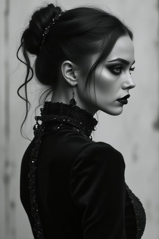 Depict a gothic female in mini | image created by Gypsy-Rose NZ ...
