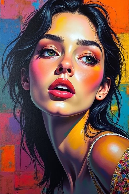 portrait of the face of a youn | image created by Gypsy-Rose NZ ...