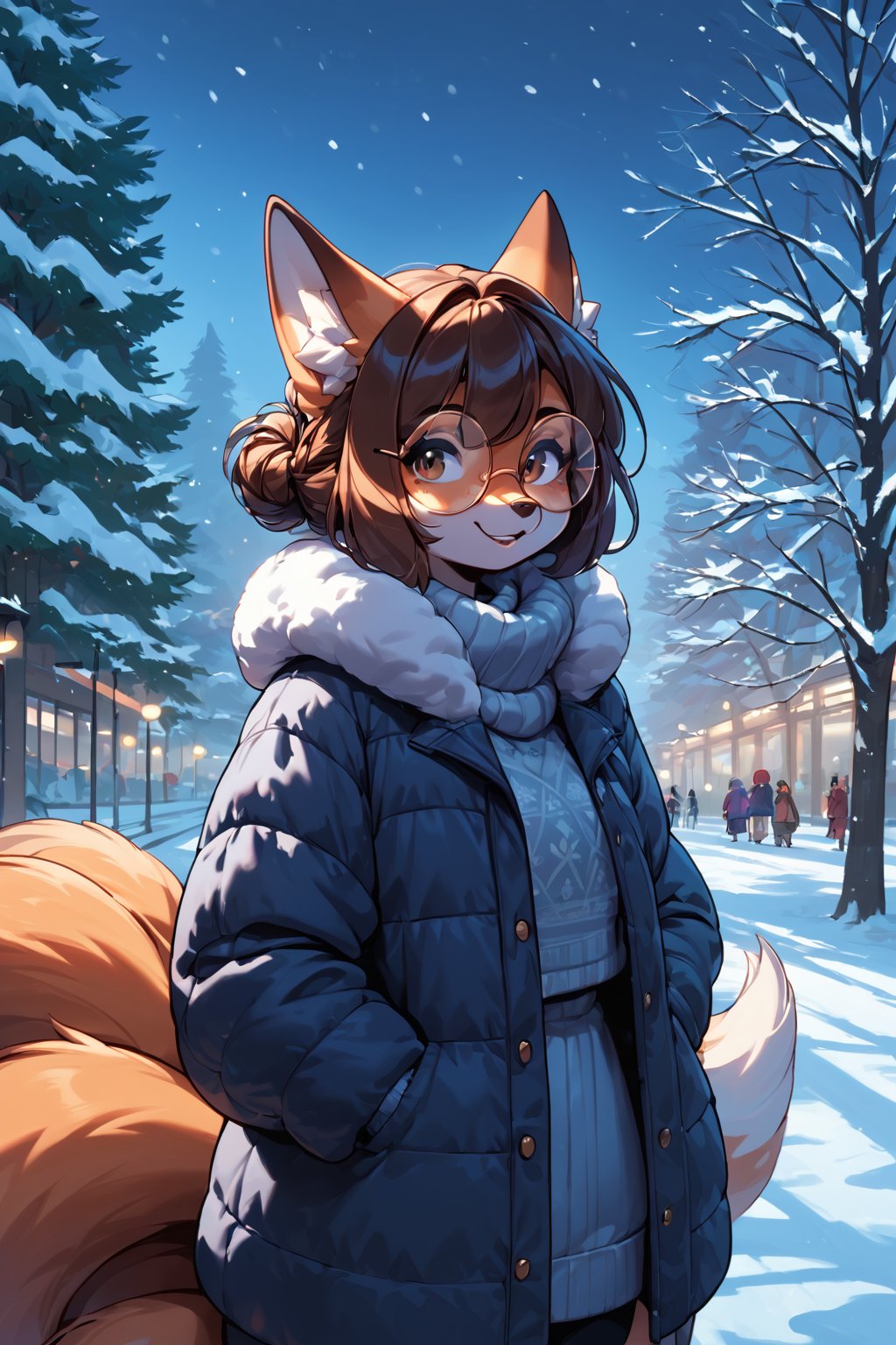 Chloe's winter outting | image created by LoyalDecepticon | Tensor.Art