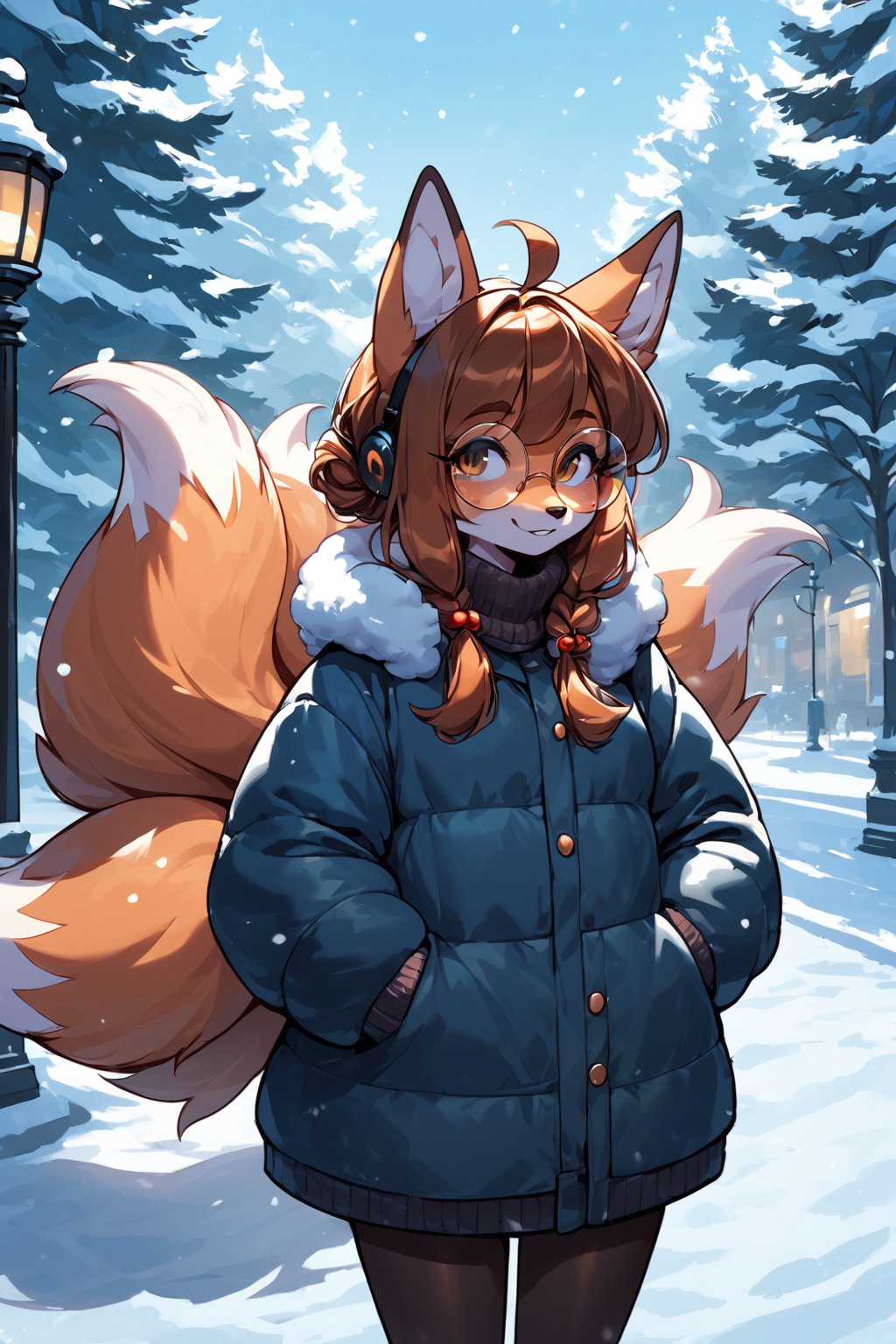 Chloe's winter outting | image created by LoyalDecepticon | Tensor.Art