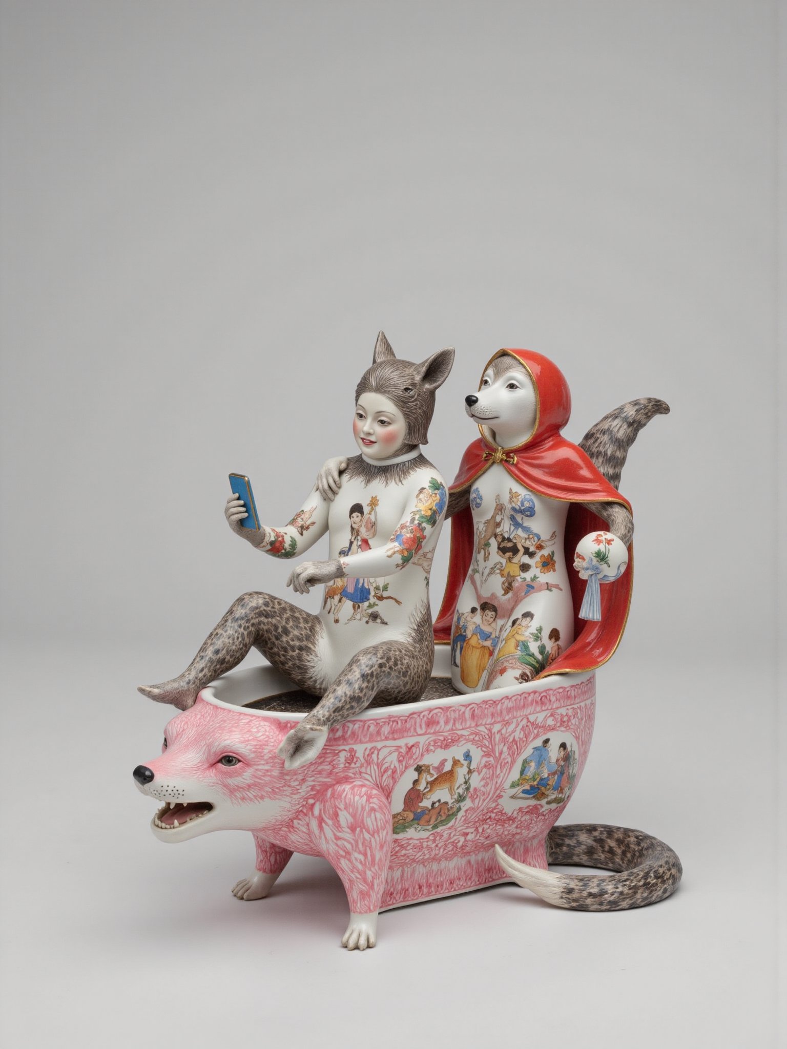 ((porcelain)),human-animal hyb | image created by Asa CHEN | Tensor.Art