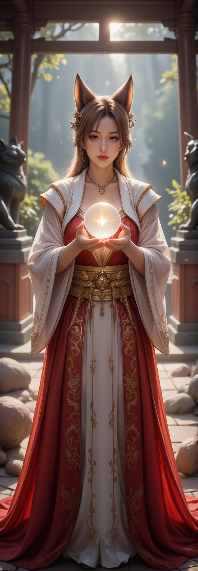 Mystical young shrine maiden w | image created by user ...