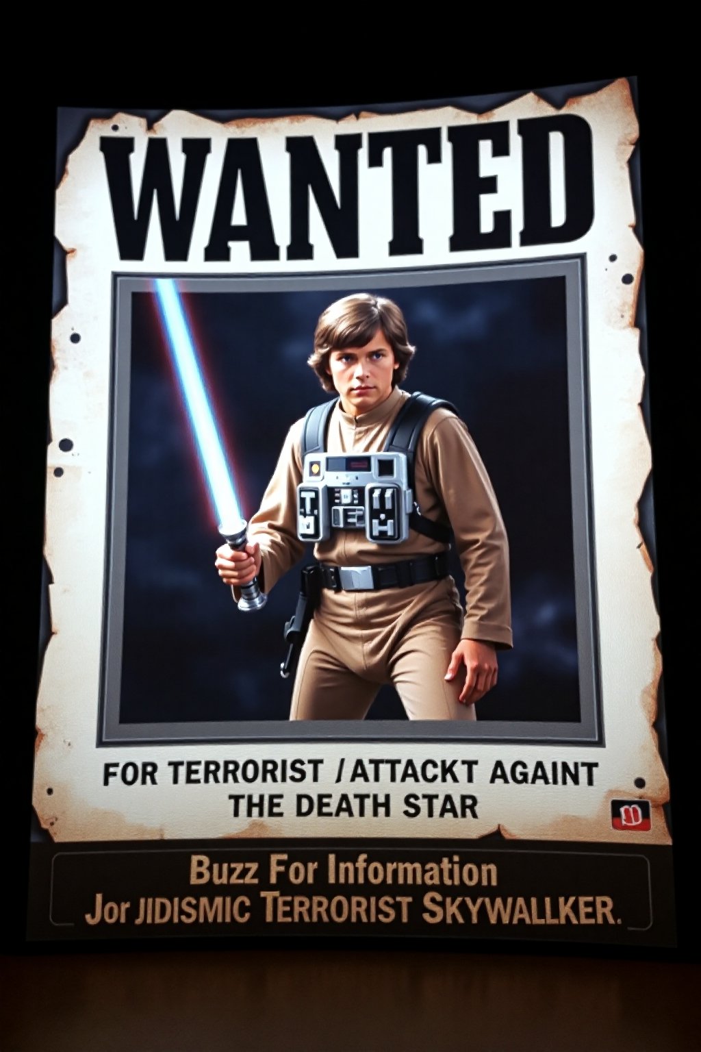 Giant screen featuring Luke Sk | image created by NobodyButMeowie ...
