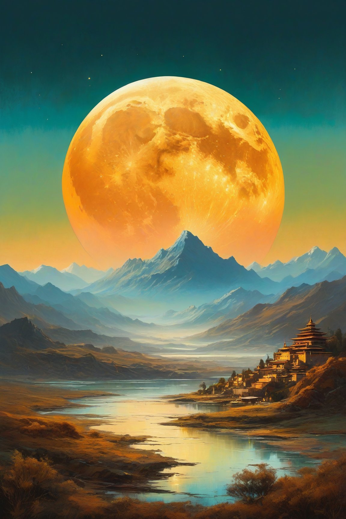 "A surreal, futuristic landsca | image created by Civet154 | Tensor.Art
