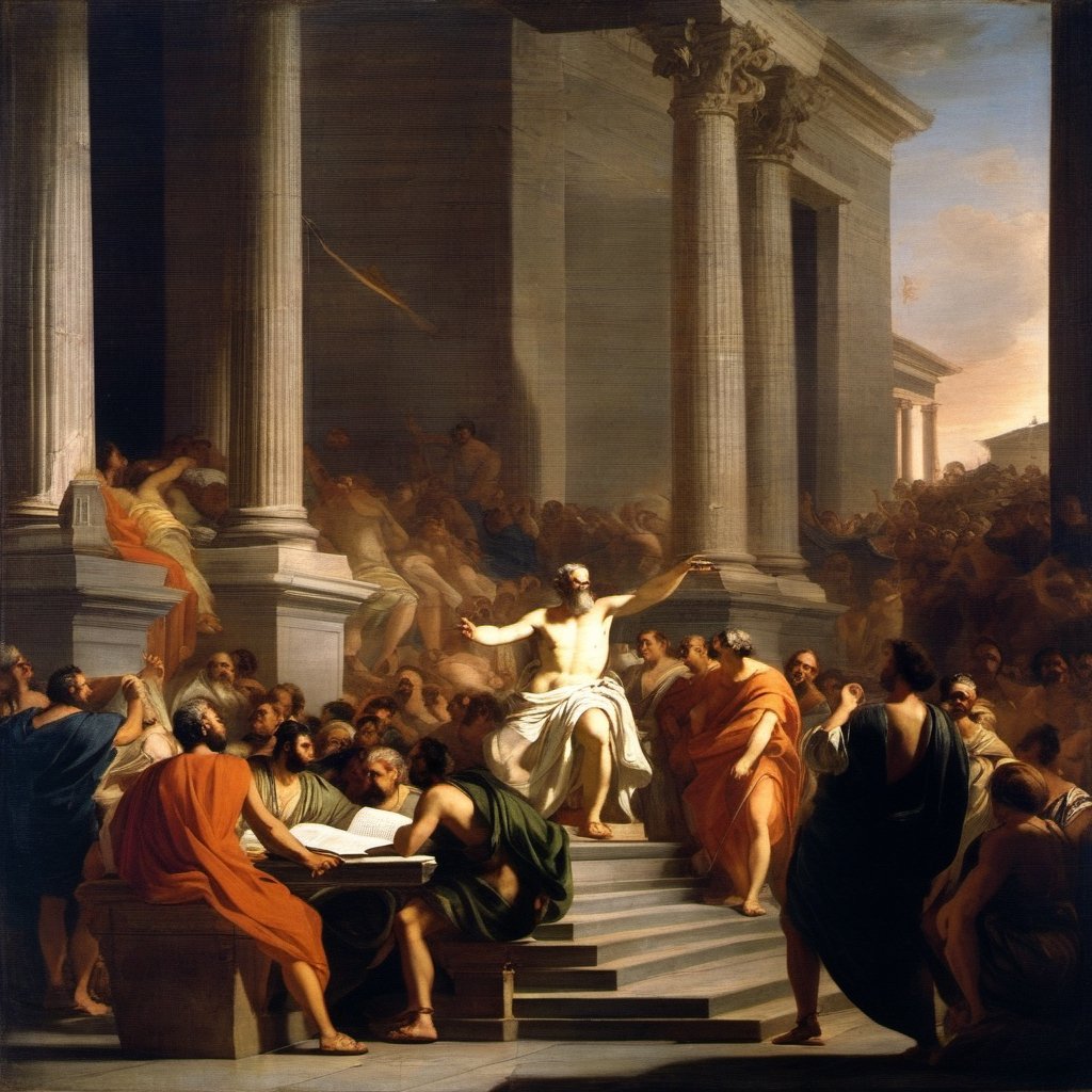 Demosthenes | image created by Afil | Tensor.Art