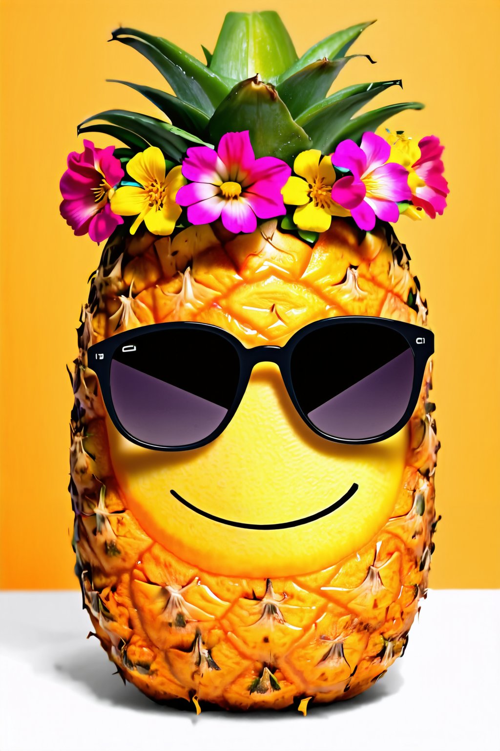 A Cool Happy Pineapple | image created by DezDub24 | Tensor.Art
