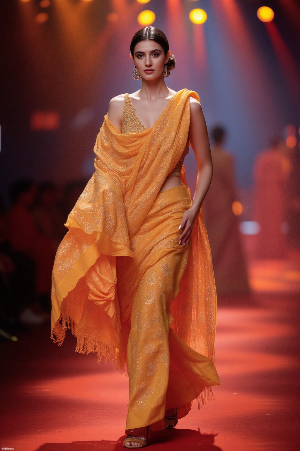 A graceful model in an exquisi | image created by Jibin Yesudasan ...