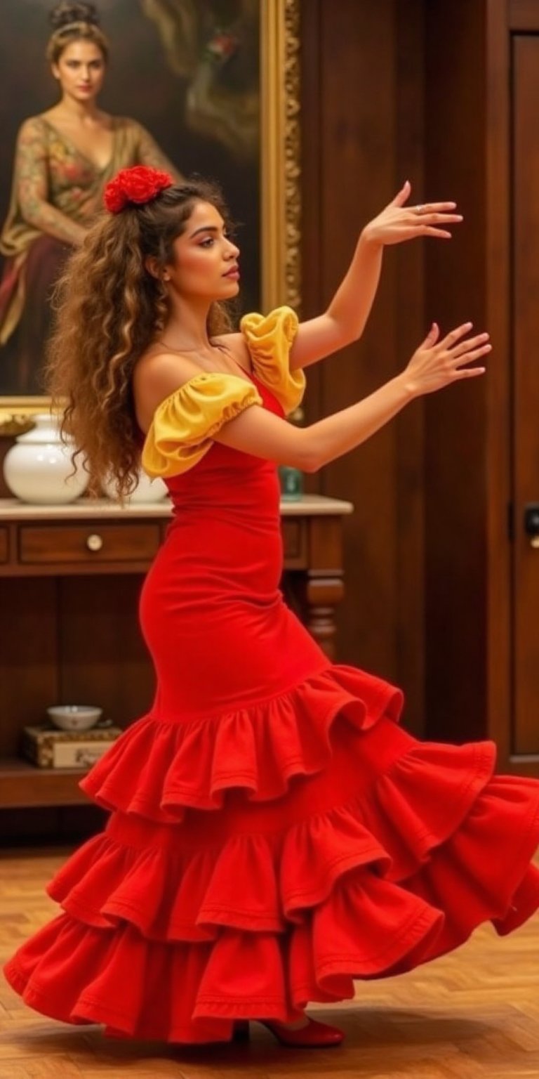 Traditional Dance for Amyra | image created by A. Iris | Tensor.Art