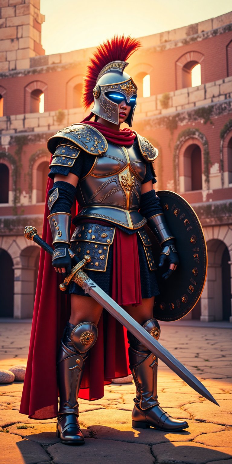 Gladiator Mari | image created by A. Iris | Tensor.Art