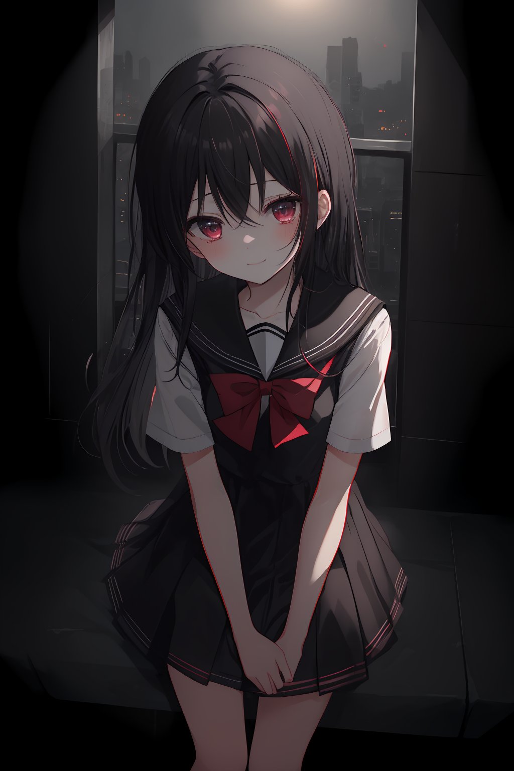 {A cute, anime-inspired girl w | image created by pegebyu | Tensor.Art