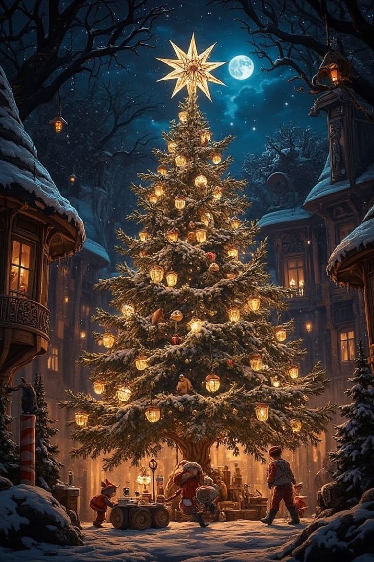 Christmas Tree,Fantastic and p | image created by Root88888 | Tensor.Art