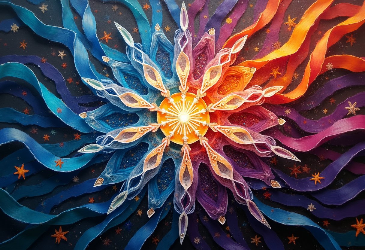 Snowflakes From Ribbons 🎀🎗️ | image created by Jay Zen | Tensor.Art