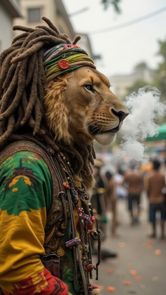 A Lion of Zion 🦁☁️ | image created by Jay Zen | Tensor.Art