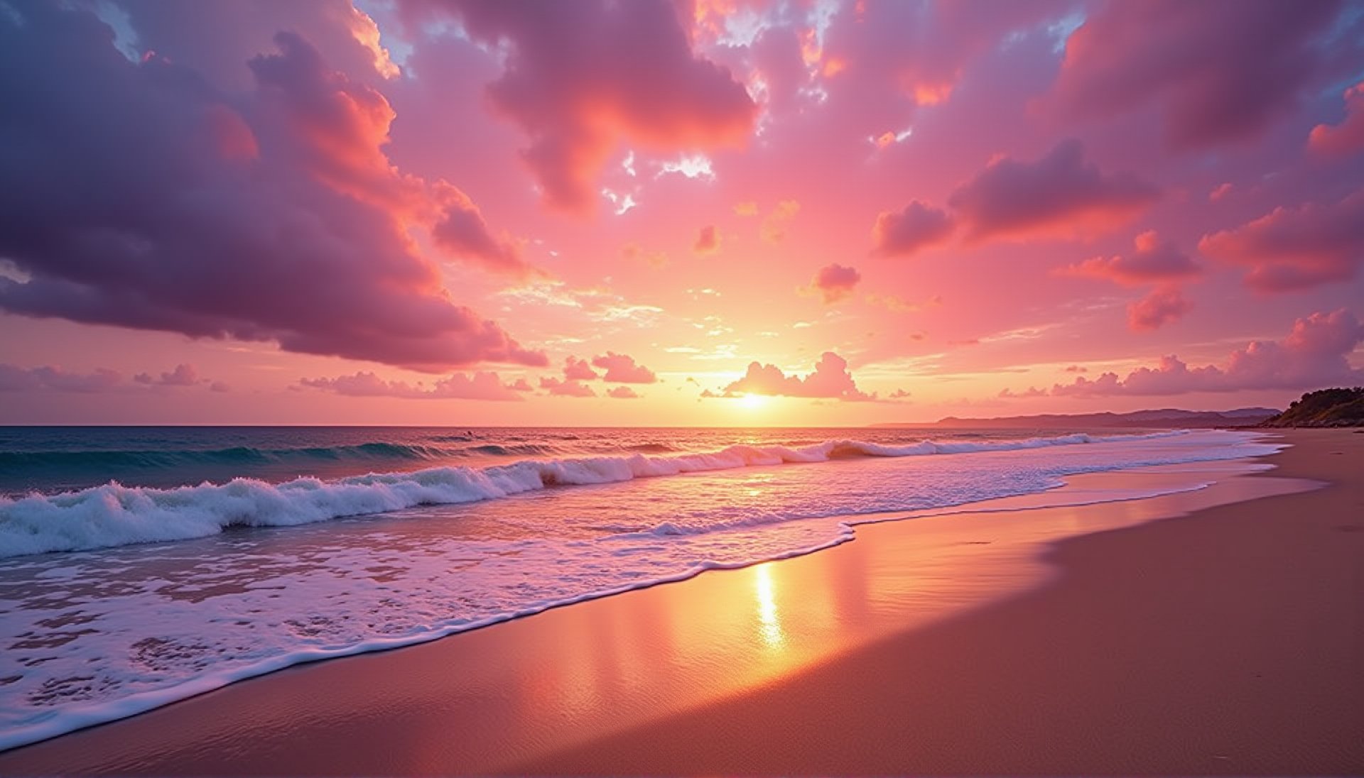 Seashore Sunrise - A gentle b | image created by Tom | Tensor.Art