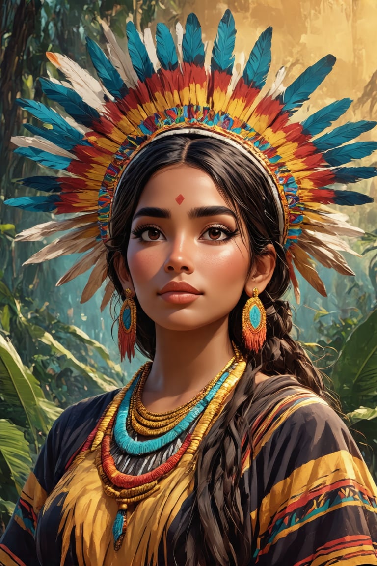 Mayan Princess | image created by Mugatito2018 | Tensor.Art
