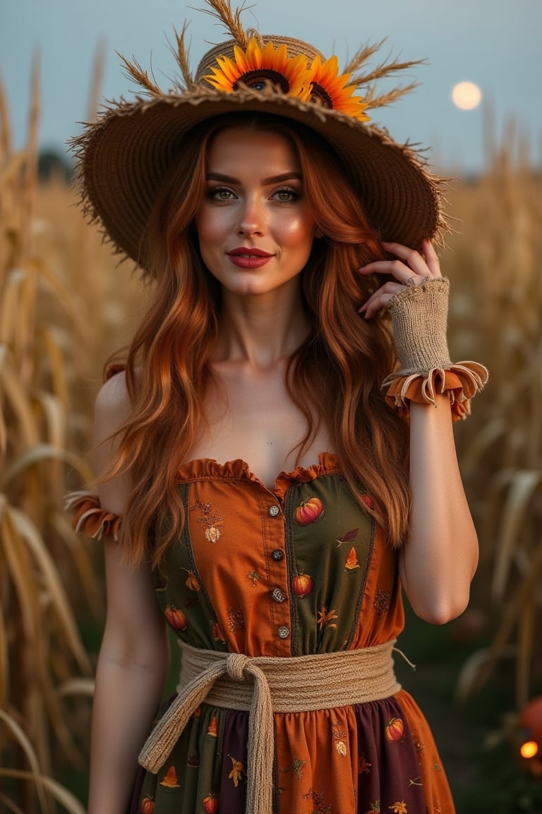 In a moonlit field, a gorgeous | image created by Charmingcontours ...