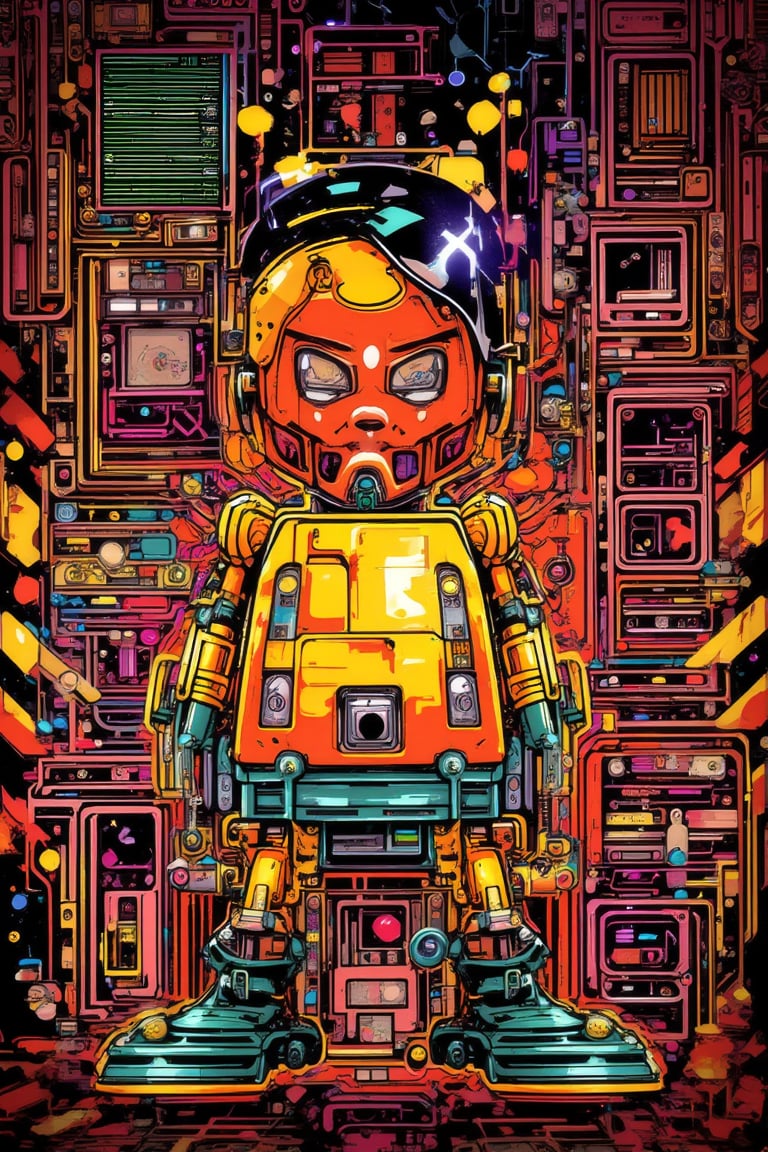 illustration, Robots in Revolt | image created by nssOssn | Tensor.Art