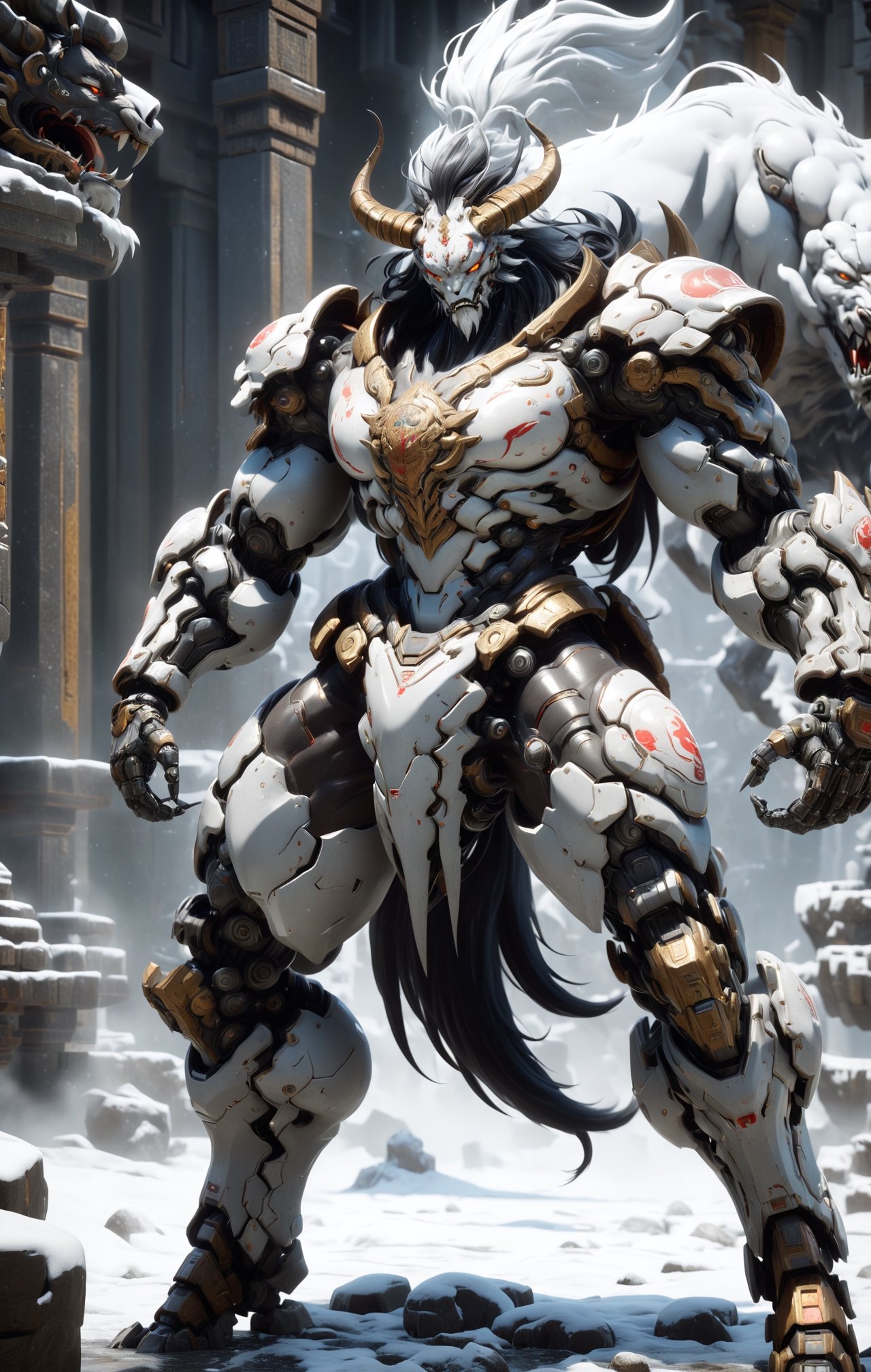 Mystical Beast Warrior from Va | image created by ZERO | Tensor.Art