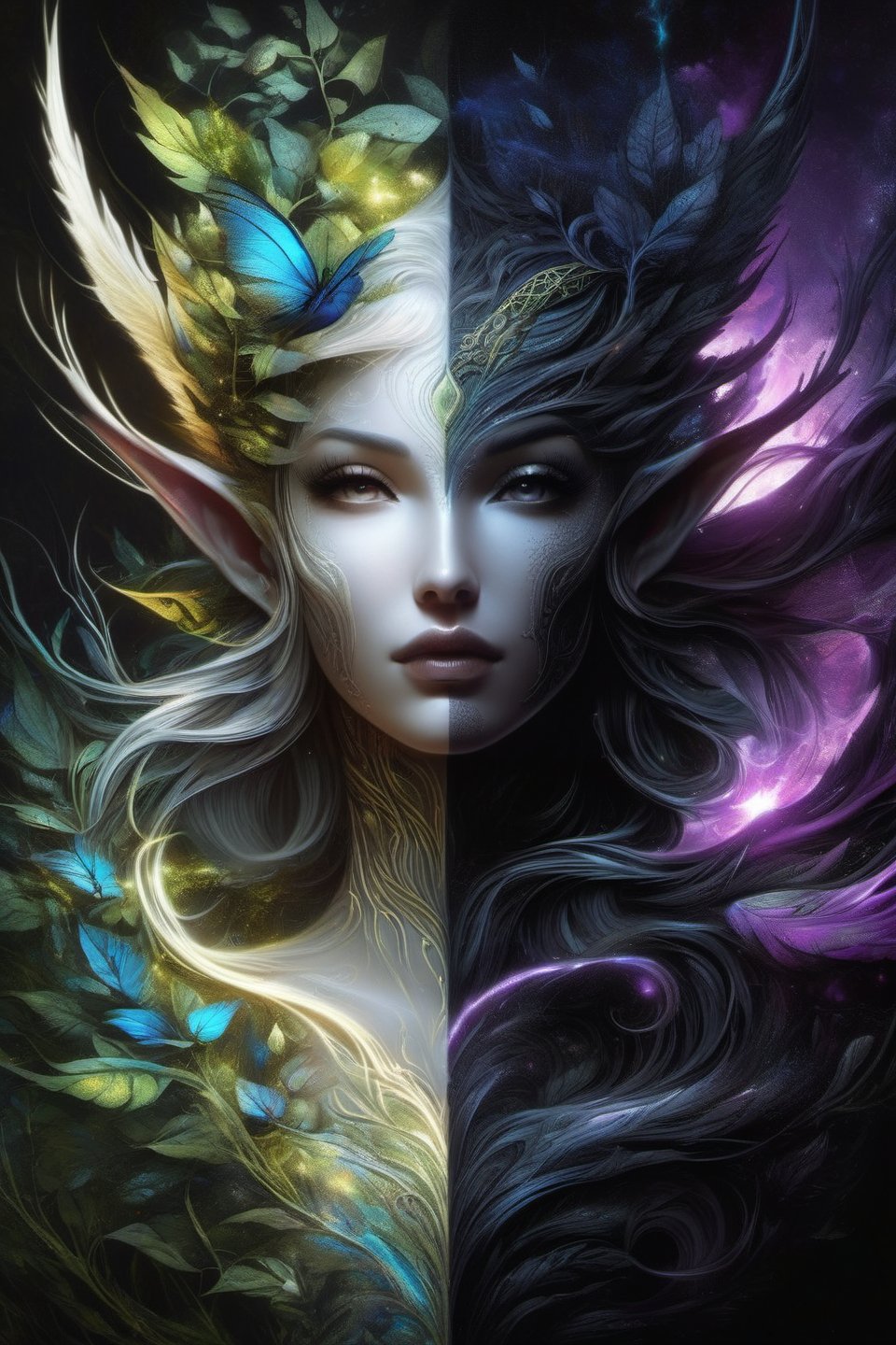 mysterious silhouette forest e | image created by Shade | Tensor.Art