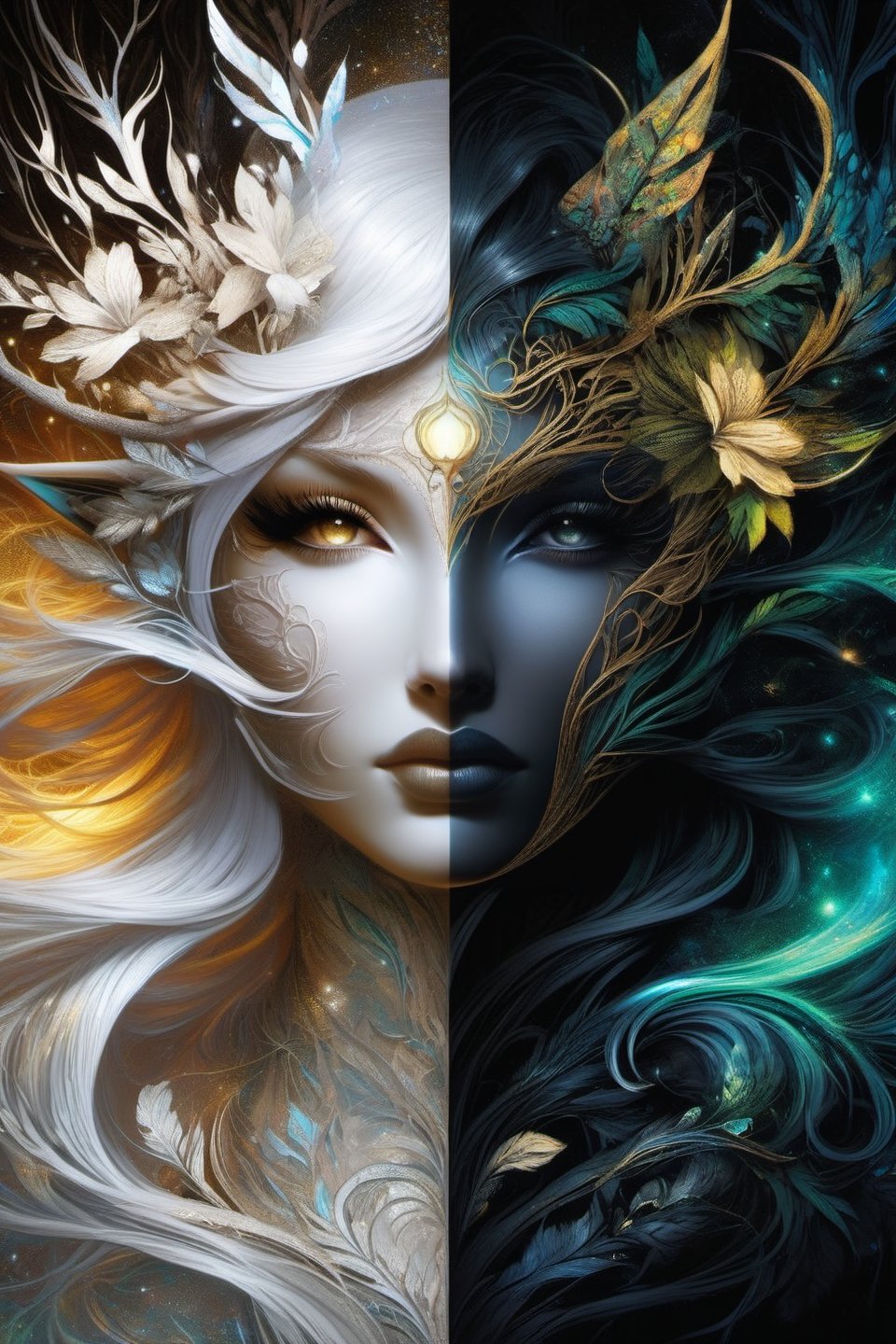 mysterious silhouette forest e | image created by Shade | Tensor.Art
