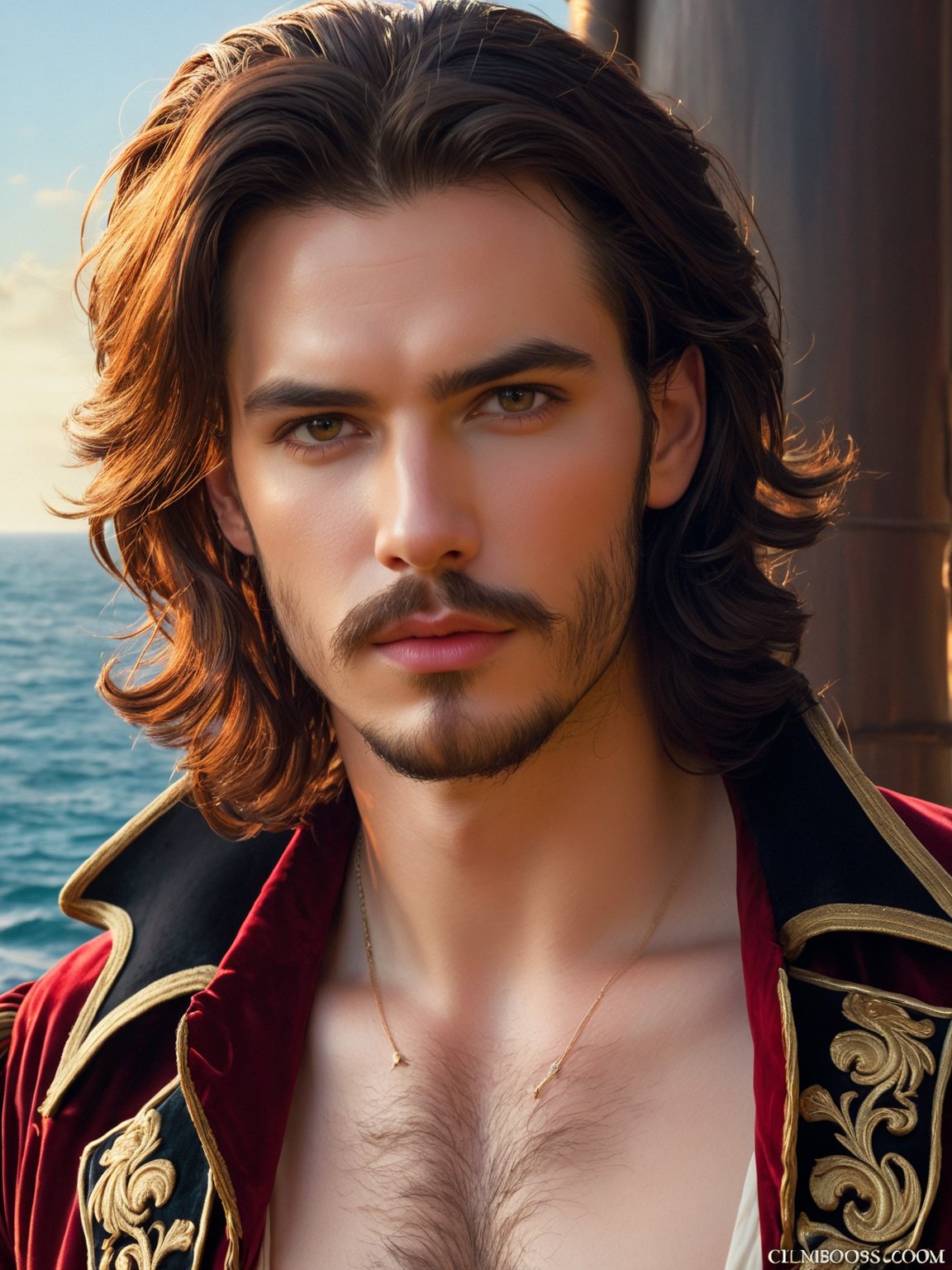 a young handsome evil sleazy h | image created by こいこい | Tensor.Art