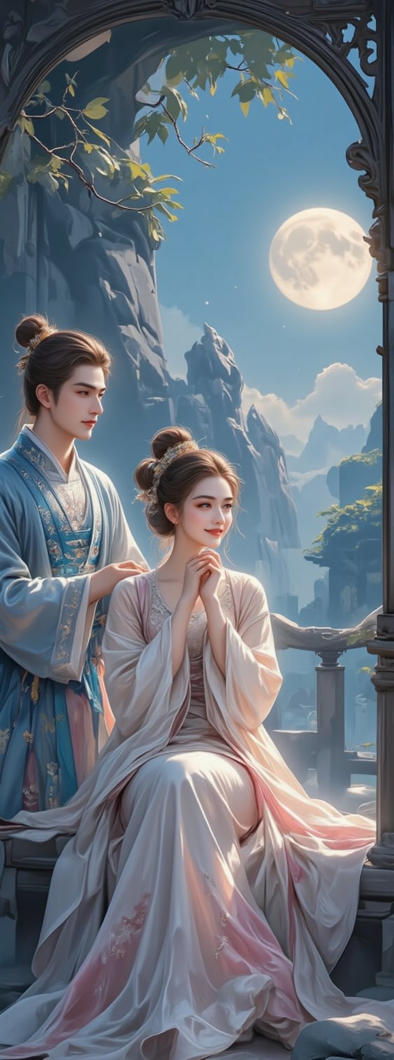 4 張古代男女 (青梅竹馬 兩小無猜 ) | image created by Joanna Dhu | Tensor.Art
