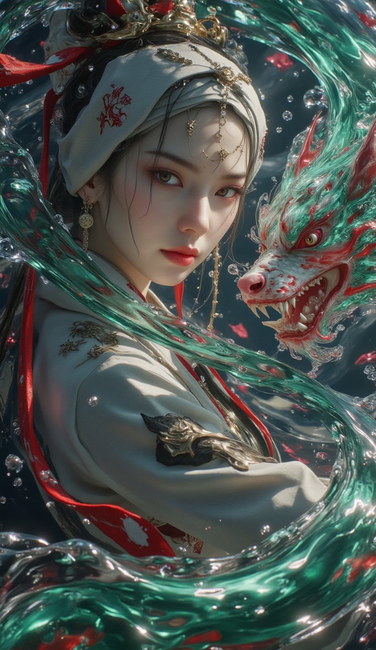 Waterbender | image created by Miya_Qistina | Tensor.Art