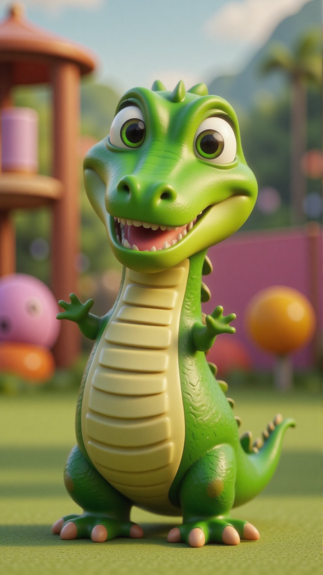 A small crocodile character de | image created by user ...