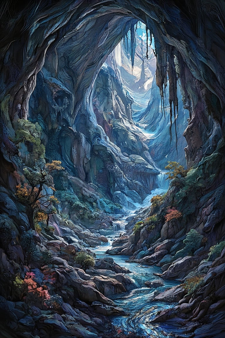 CAVERN..FANTASY ART | image created by xVoRoNx | Tensor.Art