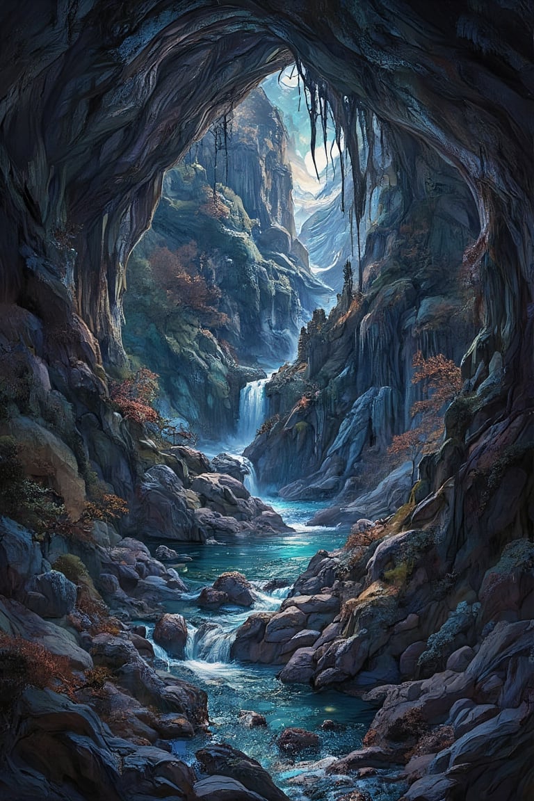 CAVERN..FANTASY ART | image created by xVoRoNx | Tensor.Art