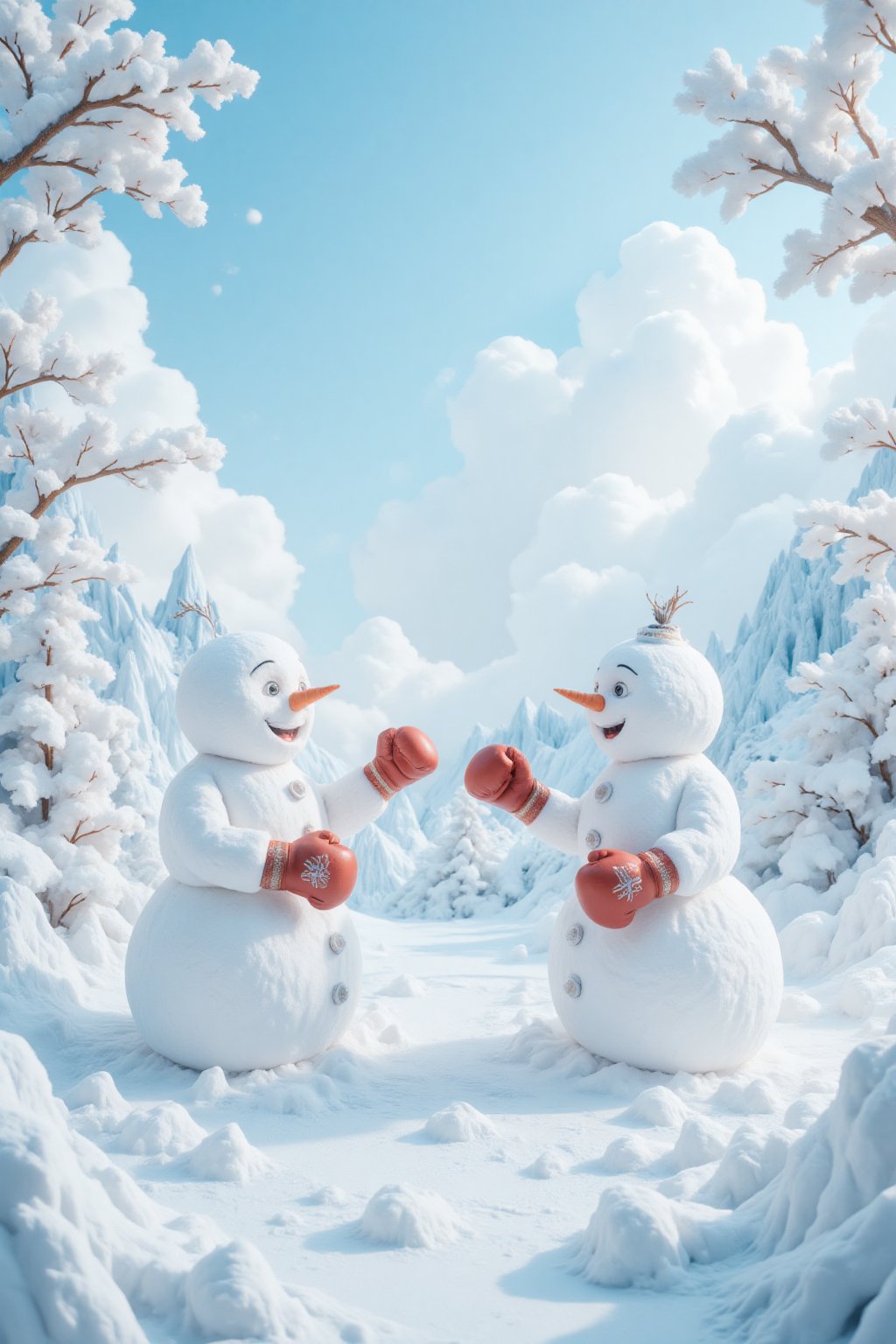 A winter wonderland scene unfo | image created by 让AI更感性了 | Tensor.Art