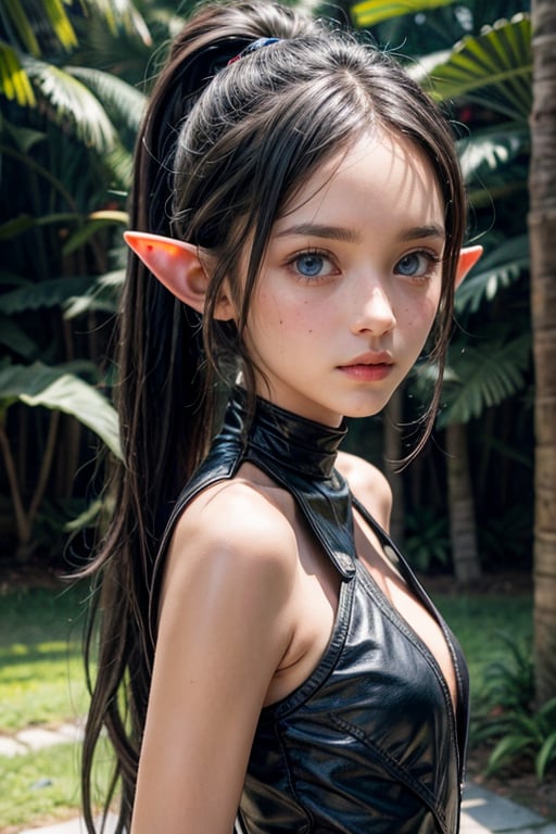 A beautiful young dark elf gir | image created by Peko-3141 | Tensor.Art