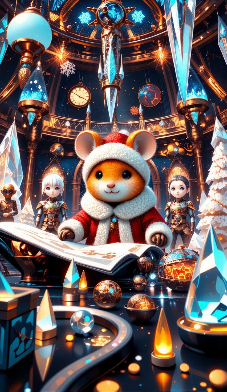 @spinat Cute Santa hamster bos | image created by DARK SLIKE | Tensor.Art