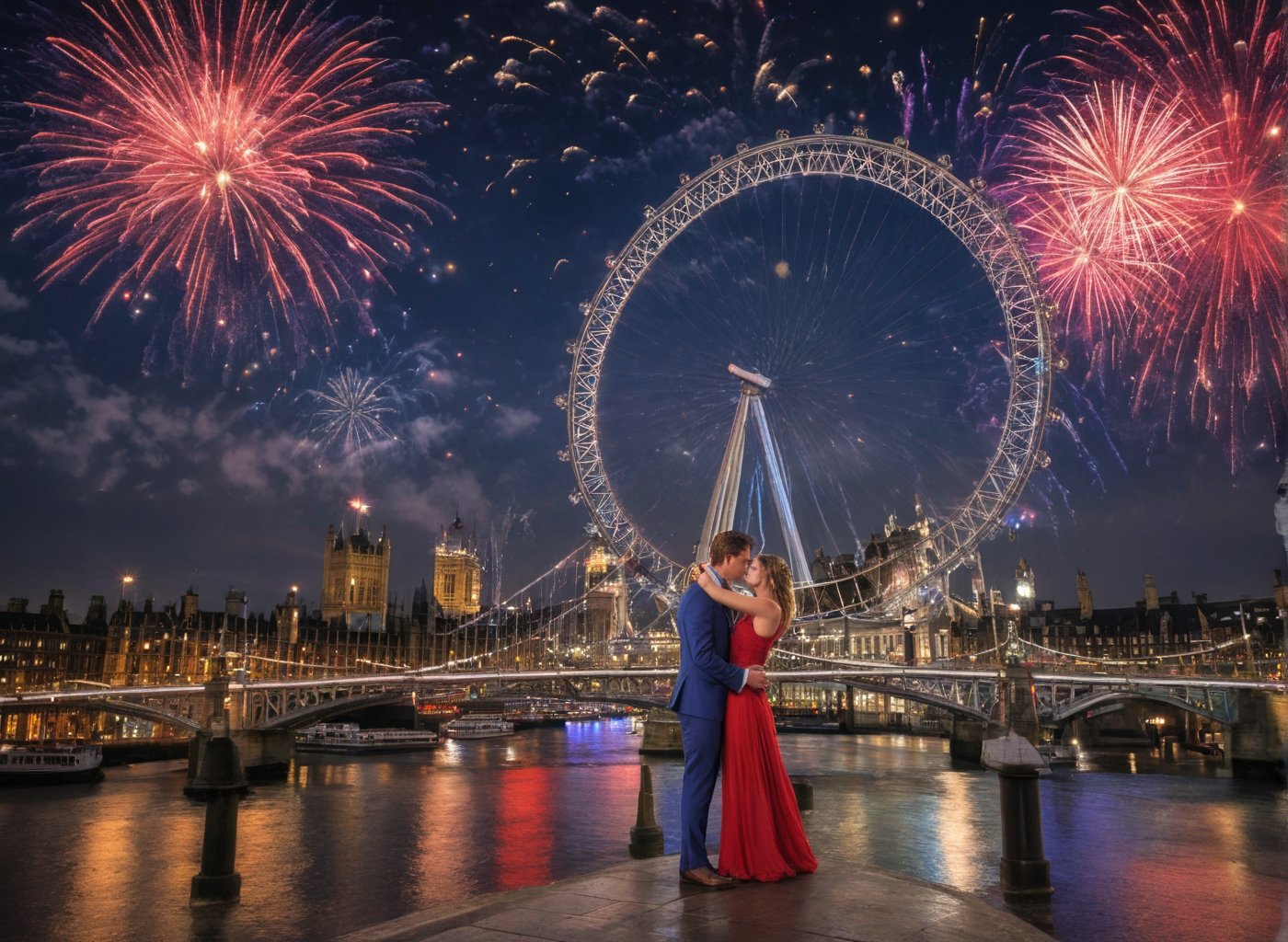 Daily Theme - FIREWORK DISPLAY | image created by Moonarch9306 | Tensor.Art