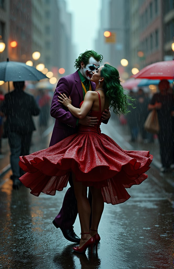 Joker A surreal streetscape in | image created by Jupiter's moon ...