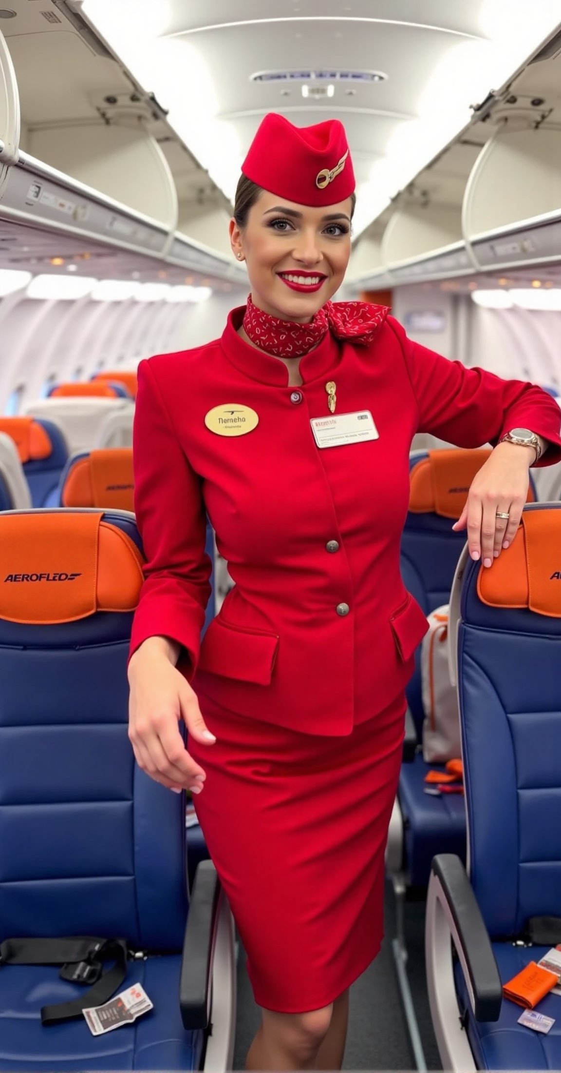 A russian flight attendan - Free AI Image | Tensor.Art | Tensor.Art
