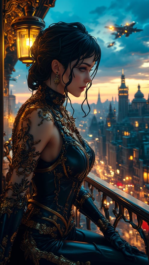 One day in a Dystopian steampu | image created by ZloyOrk | Tensor.Art