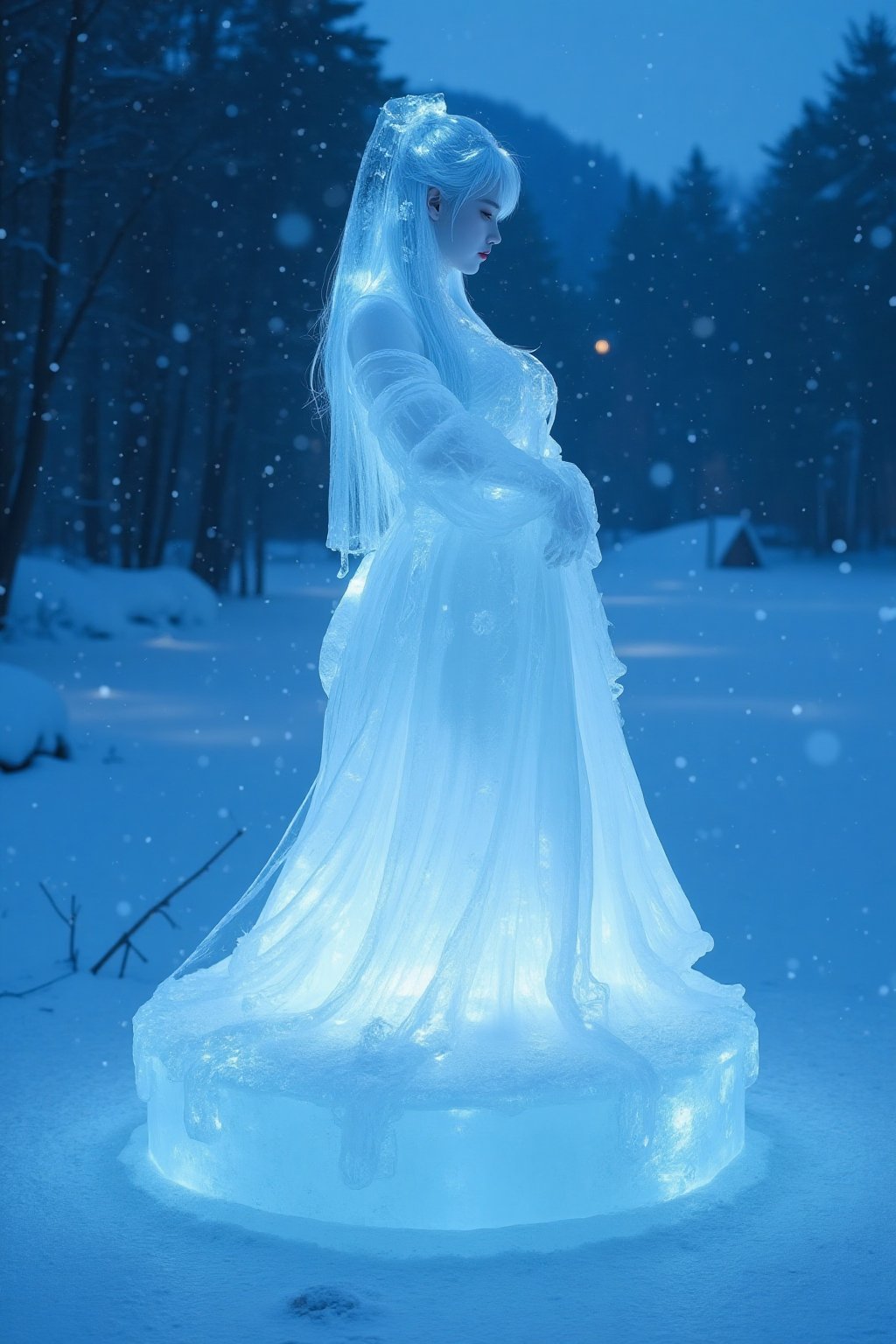 In a winter wonderland setting | image created by LocalGhost | Tensor.Art