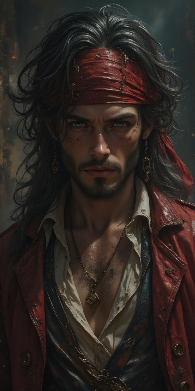 a young handsome evil sleazy h | image created by Drakk | Tensor.Art