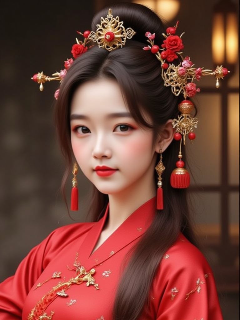 Chinese girl , traditional sty | image created by bella_5532 | Tensor.Art