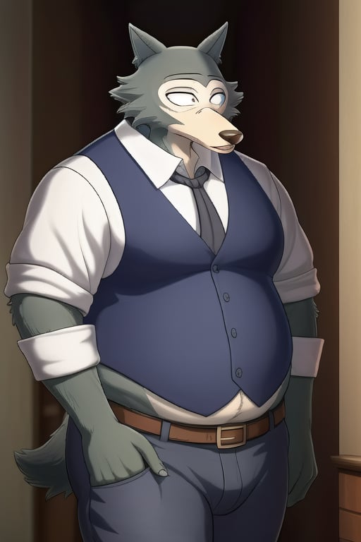 male, anthro_wolf, solo, legos | image created by user ...