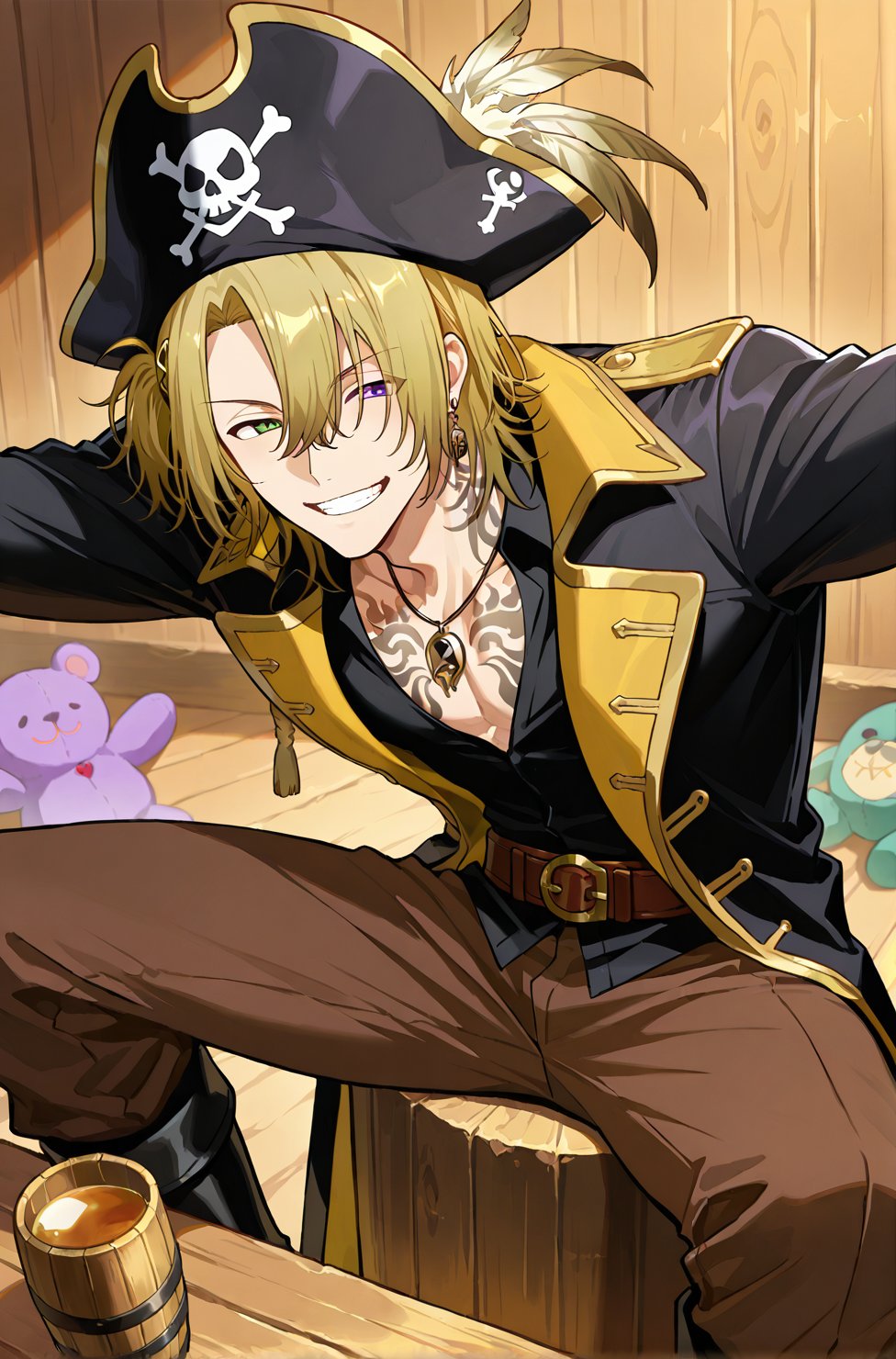 Pirate Luca and Sonny, 🔗🤲,🦁 | image created by Dog12 | Tensor.Art