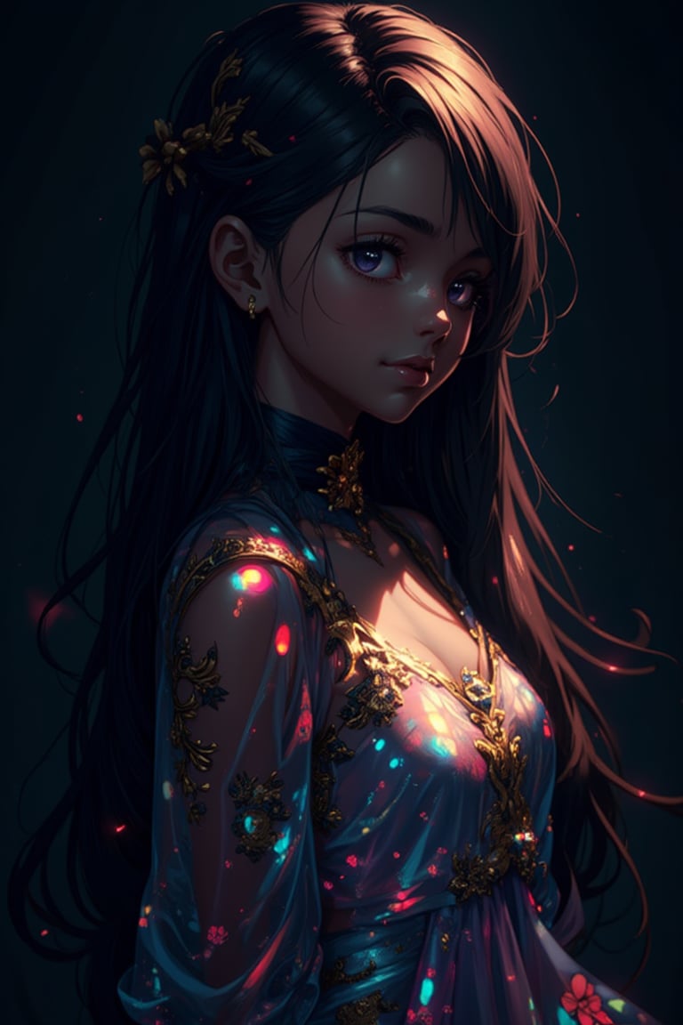 A dark-themed illustration of | image created by Vamell | Tensor.Art
