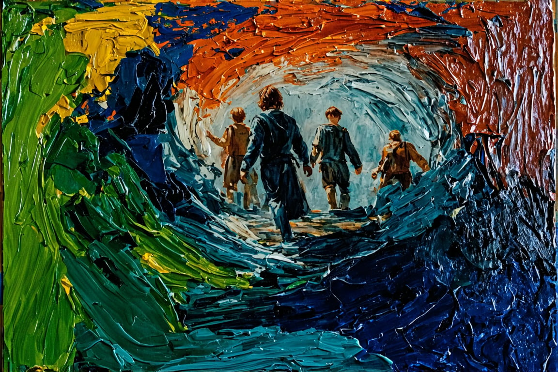 Acrylic, impasto, impasto pain | image created by Mr Fulgencio | Tensor.Art