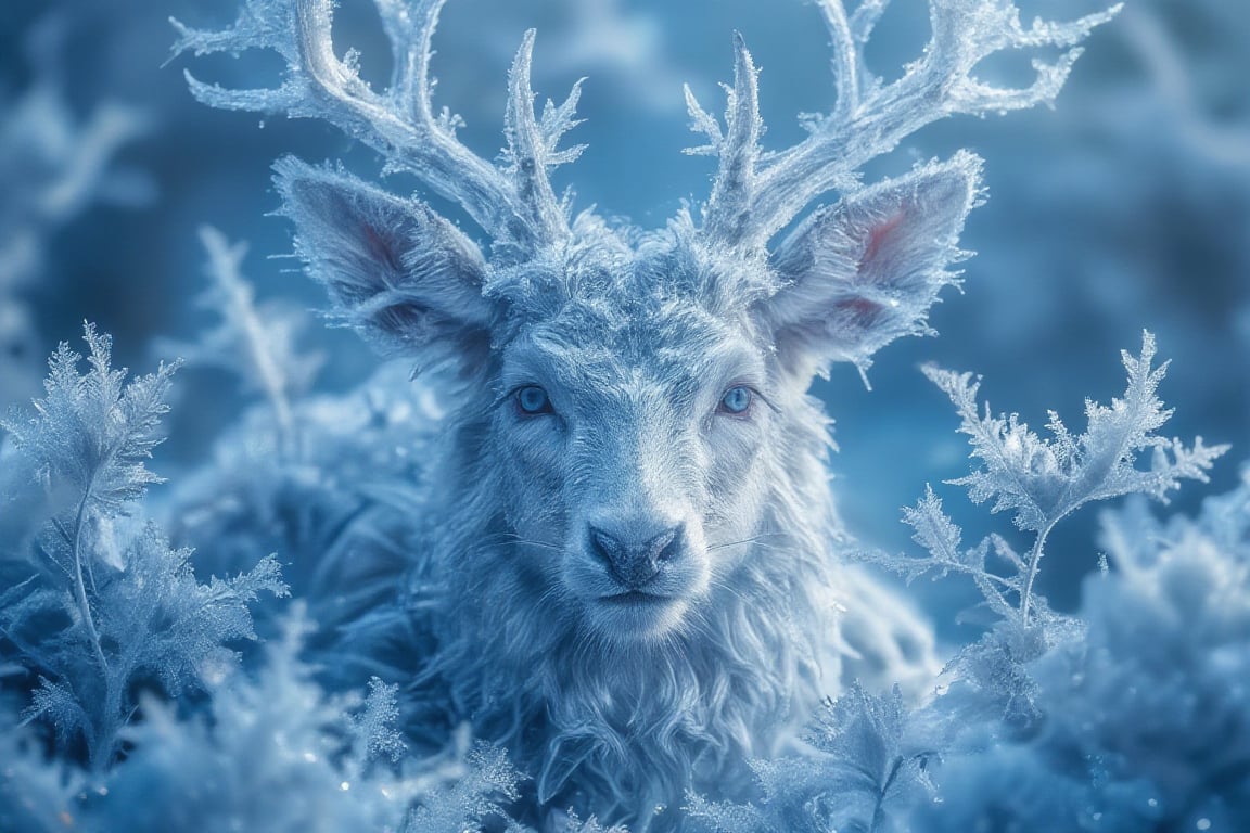 The Deer froze | image created by PTEWBL_75 | Tensor.Art