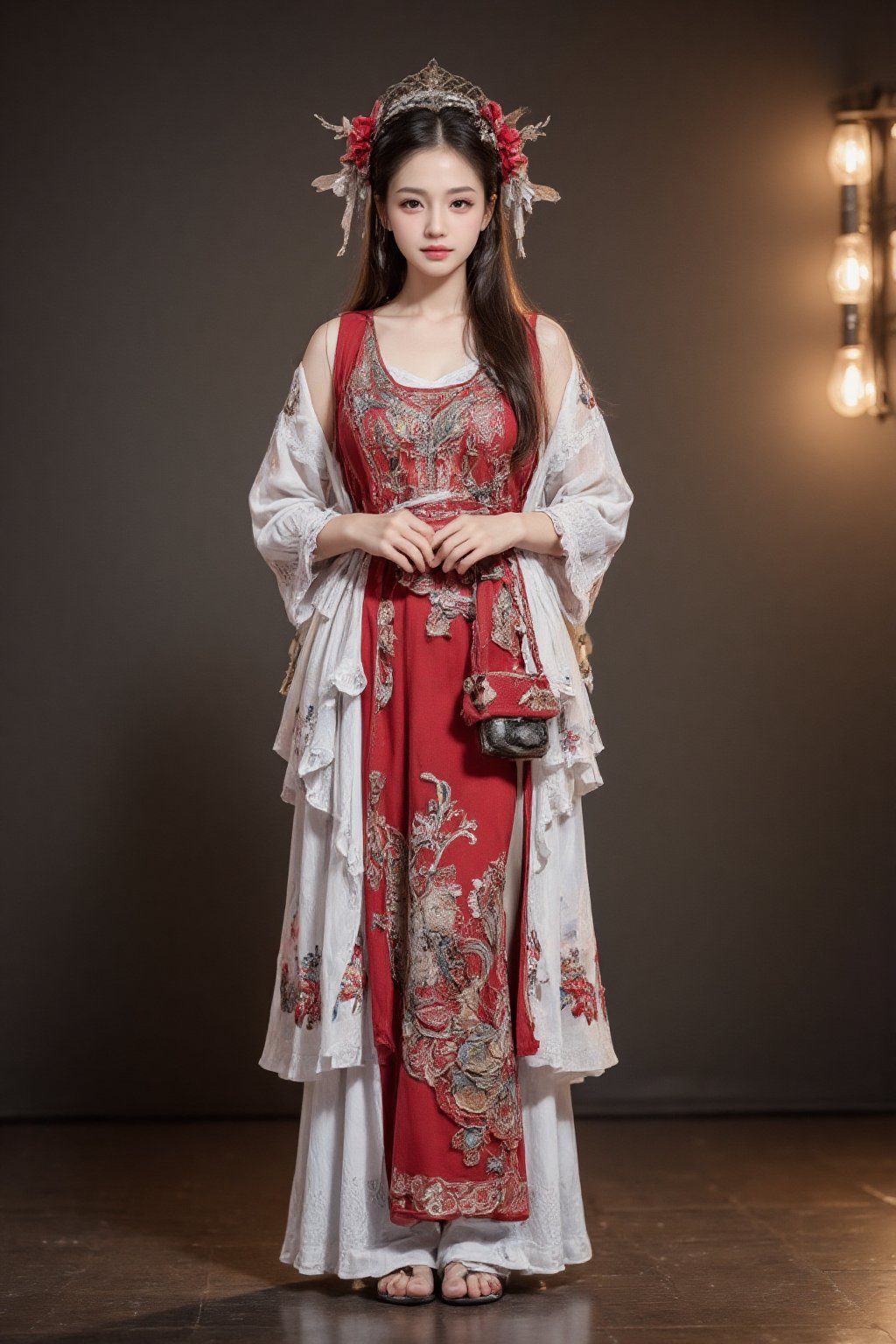 a woman in jirai kei costume,T | image created by user ...